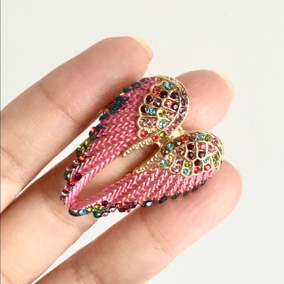 Jewelry | Angel Wings Multicolor Crystal Rhinestones Ring | Poshmark